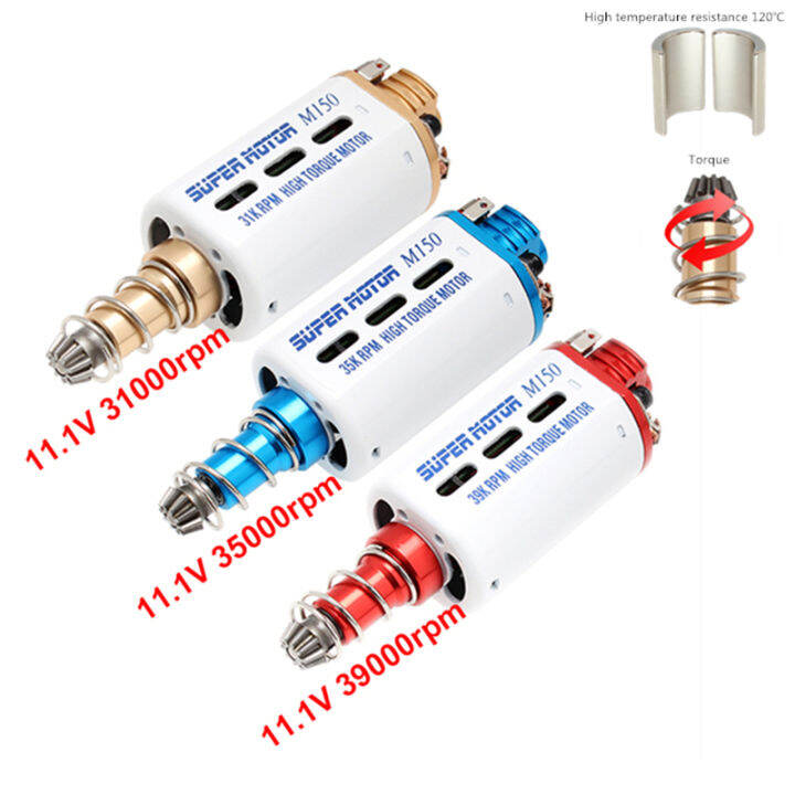 SUPER M150 480 aci panjang DC Motor 11.1V tork T238 NdFeB magnet berkelajuan tinggi FB Motor ...