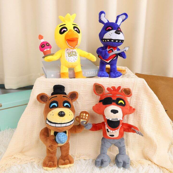 FNAF Movie Series Stuffed Plush Doll Brown Bear Freddy Microphone ...