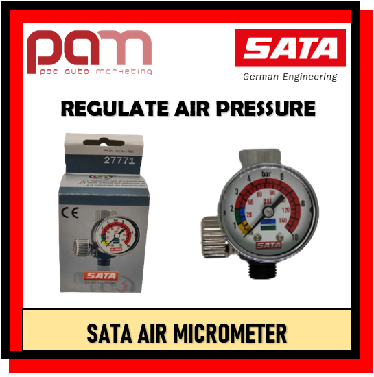 SATA Air Pressure Gauge - Micrometer For Spray Gun 27771 | Lazada