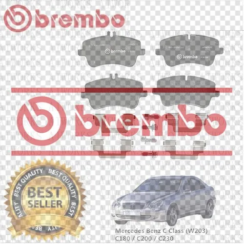 BREMBO Mercedes Benz C Class W203 C180 C200 C230 Front Rear Disc Brake ...