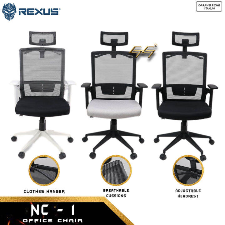 Ergonomic Office Chair Rexus NC1 NC-1 NC 1 Kursi Kantor Ergonomis Rexus | Lazada Indonesia