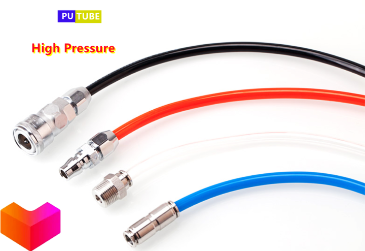 2/10M 10*6.5mm Polyurethane Tubing Pneumatic Compressor Flexible Pipe PU Air hose Pipe Tube ...