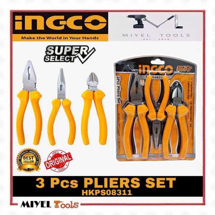 INGCO Pliers Set 3PCS/SET (HKPS08311) | Lazada PH