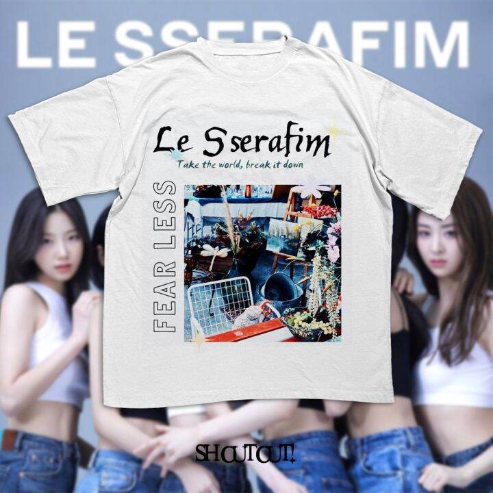 2023 Le SSERAFIM Y2K VINTAGE STYLE T-SHIRT 2 | Lazada PH