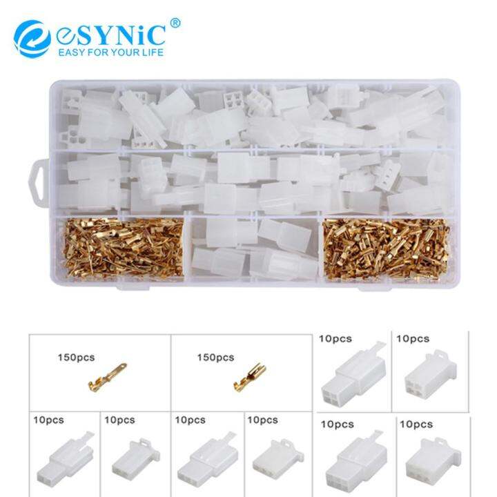 eSYNiC 380pcs Auto Electrical Wire Terminal Connector 2.8mm 2 3 4 6 Pin Wire Terminal Connector ...