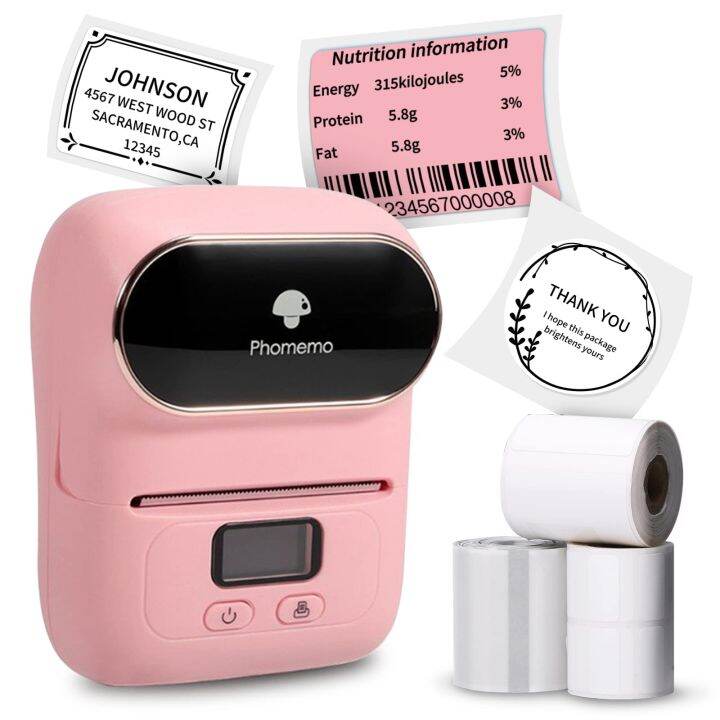 Phomemo M110 Label Makers Portable Bluetooth Thermal Label Maker Printer For Barcode Clothing