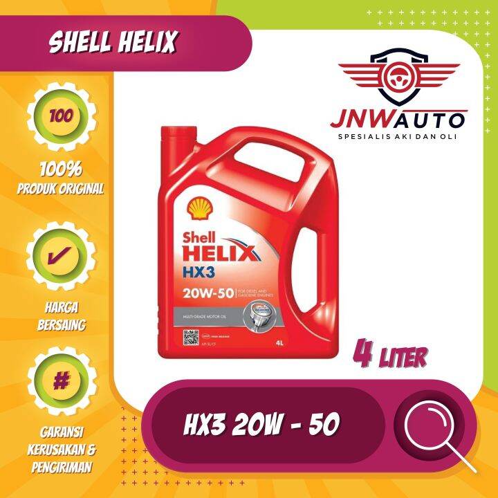 SHELL HX3 20W-50 | Lazada Indonesia