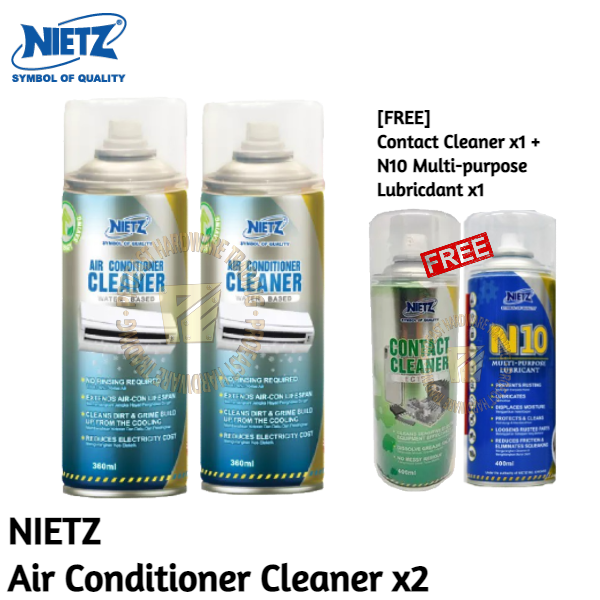 NIETZ [360ML] - Air Conditioner Cleaner (Water Base) / [FREE] Contact ...