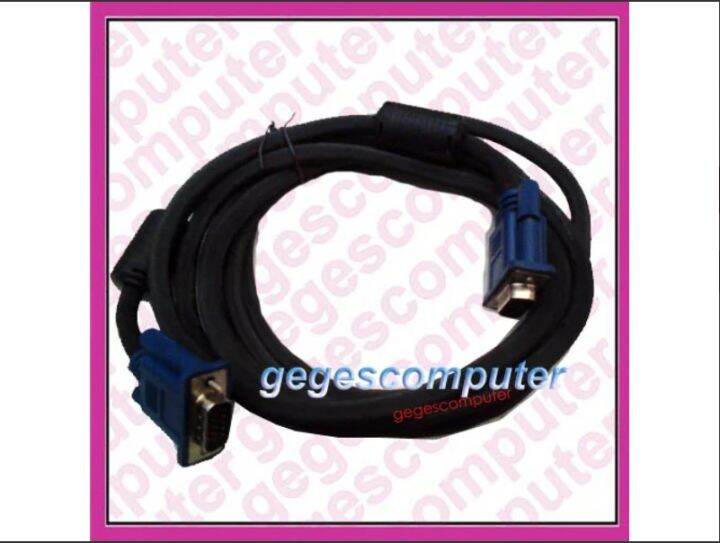 kabel vga panjang 5 meter untuk monitor proyektor cctv | Lazada Indonesia
