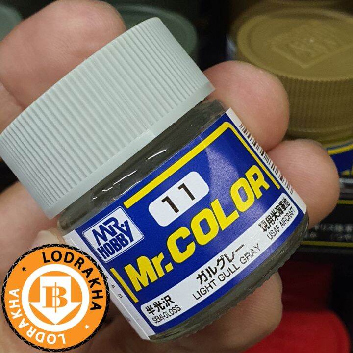 สีสูตรทินเนอร์ Mr.color C11 Light Gull Gray Semi-Gloss 10ml | Lazada.co.th