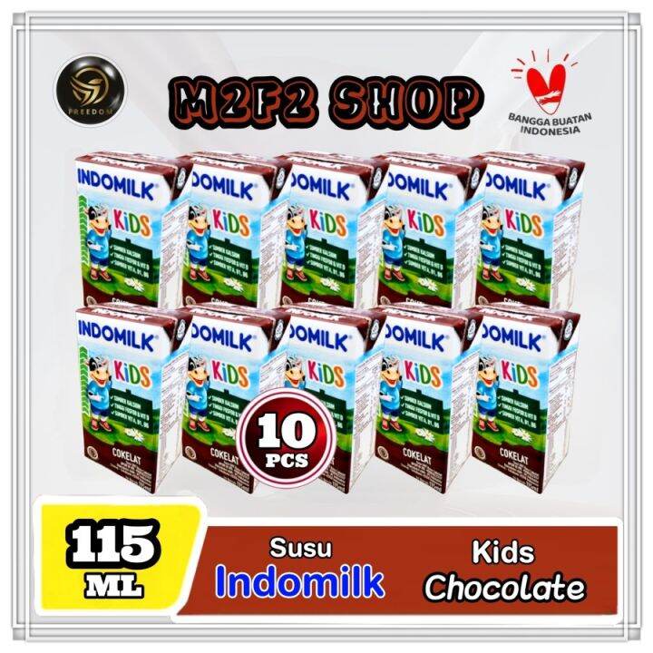 Susu Indomilk Kids Kotak UHT Cokelat- 115 ml (Kemasan 10 Pcs) | Lazada Indonesia