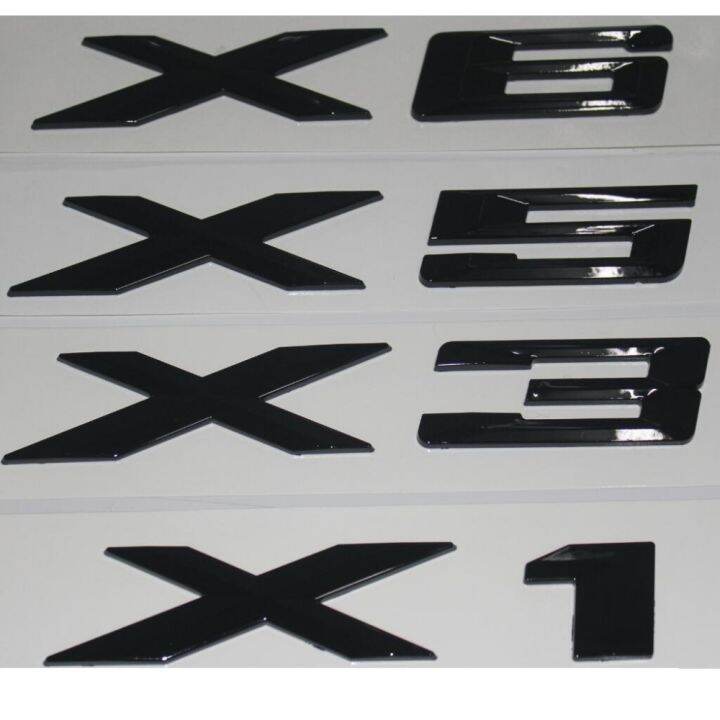 Gloss Black Abs Number Letters Words Car Trunk Badge Badges Emblem ...