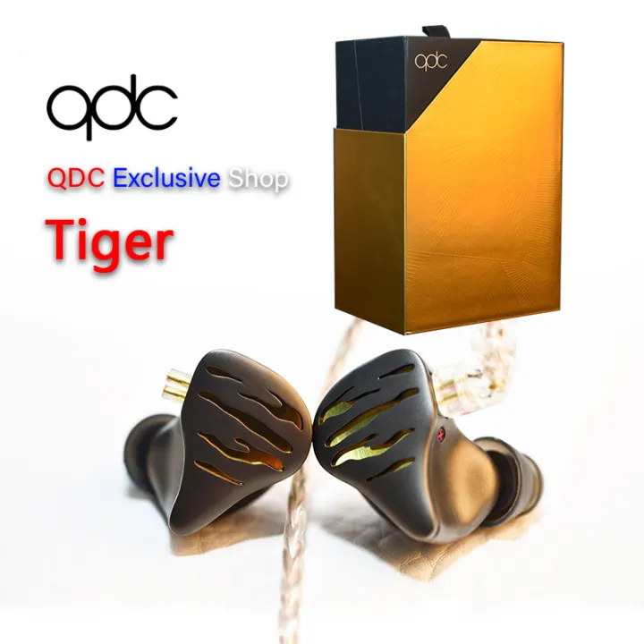 QDC Tiger Dynamic Electrostatic Driver Hybrid IEM Headphones Cables ...
