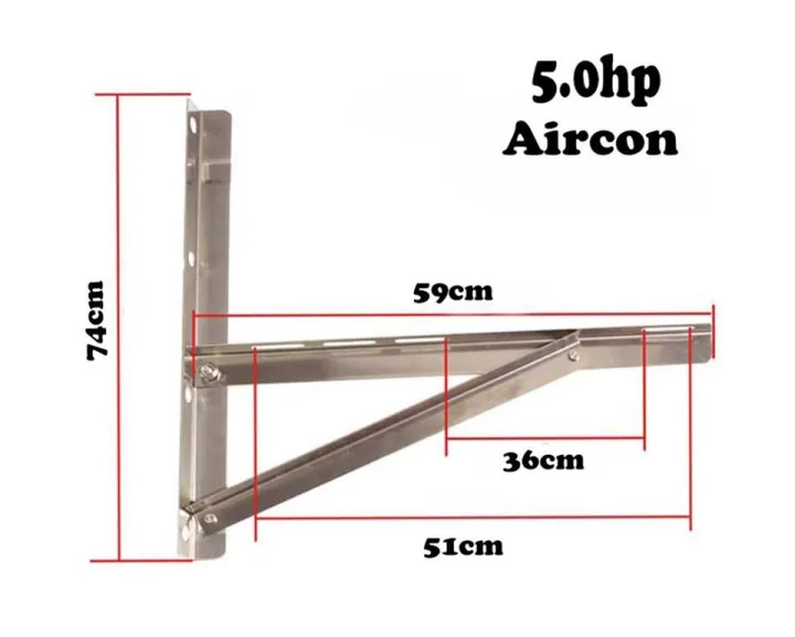 5hp Stainless L Shape Wall Bracket for Air Condition | Lazada PH