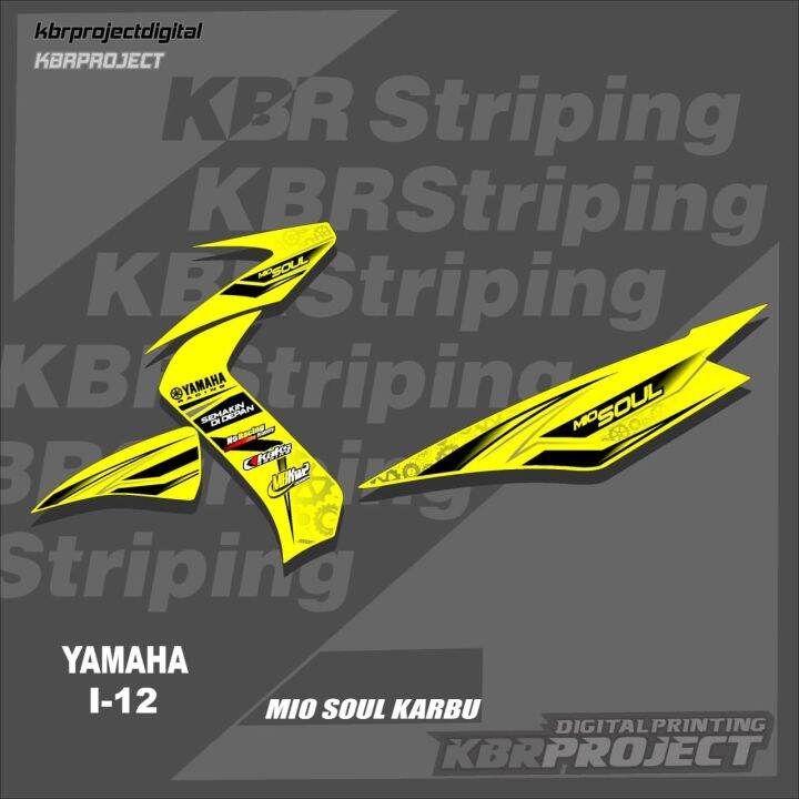 [COD] Stiker MIO SOUL KARBU striping MIO SOUL KARBU motor HONDA motor ...