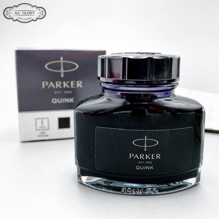 PARKER QUINK Ink Refill in Bottle Black, Deep-Blue Ink - น้ำหมึกขวด ...