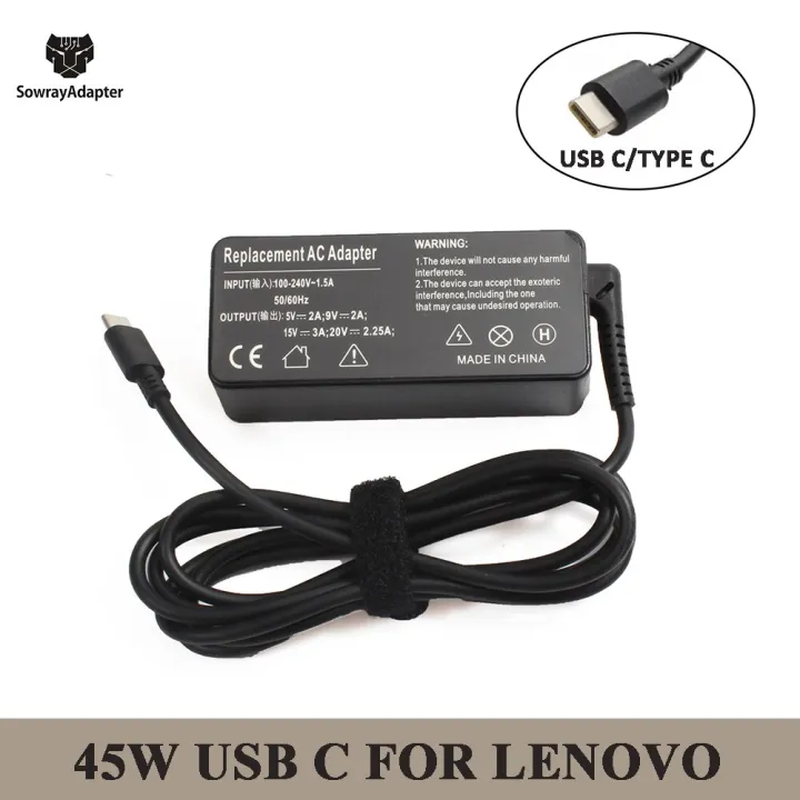 45W USB C Type-C Laptop PD Charger AC Power Adapter ADLX45YCC3A For ...