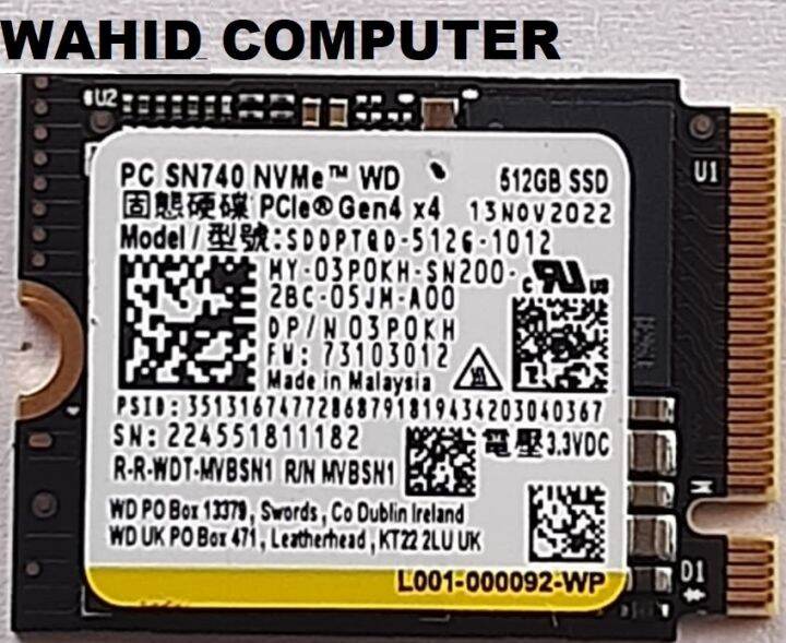 Steam Deck M.2 2230 NVMe KIOXIA-SKYHYNIX -WD SN740 PCIe Gen 4 - 512GB, | Lazada Indonesia