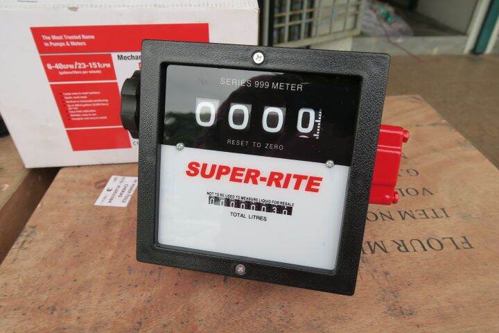 Super-Rite 1-1/2 x 1-1/2inch 4-Digit Mechanical High Flow Meter | Lazada