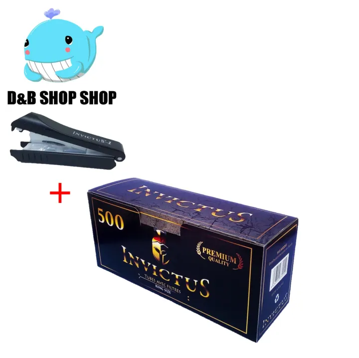 Invictus 500 มวน สูตรร้อน+เครื่อง (คละสี) ยาว 15 มม. (หลอดกระดาษเปล่า ...