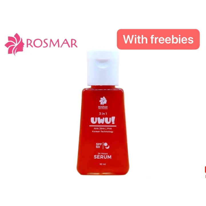 original ROSMAR UWU SERUM 3in1 AHA BHA PHA | Face & Body Serum 30ml ...