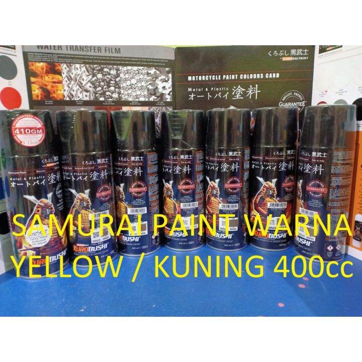 Cat Semprot Pilox Pilok Samurai Paint Kurobushi Varian Warna Kuning / Yellow (Candy Yellow ...