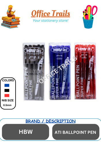 HBW ATI Ballpoint Pen Super fine 20/10/1pieces | Lazada PH