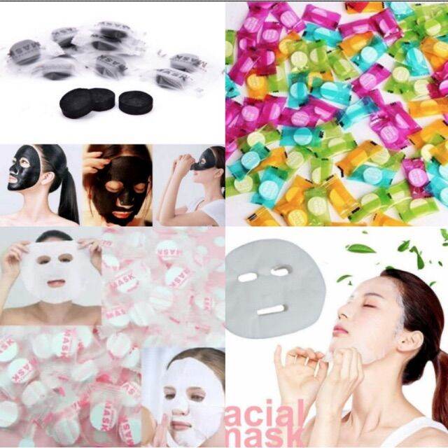 Compressed Paper Mask Sheet / Tablet Mask / Masker Kertas/ Masker ...
