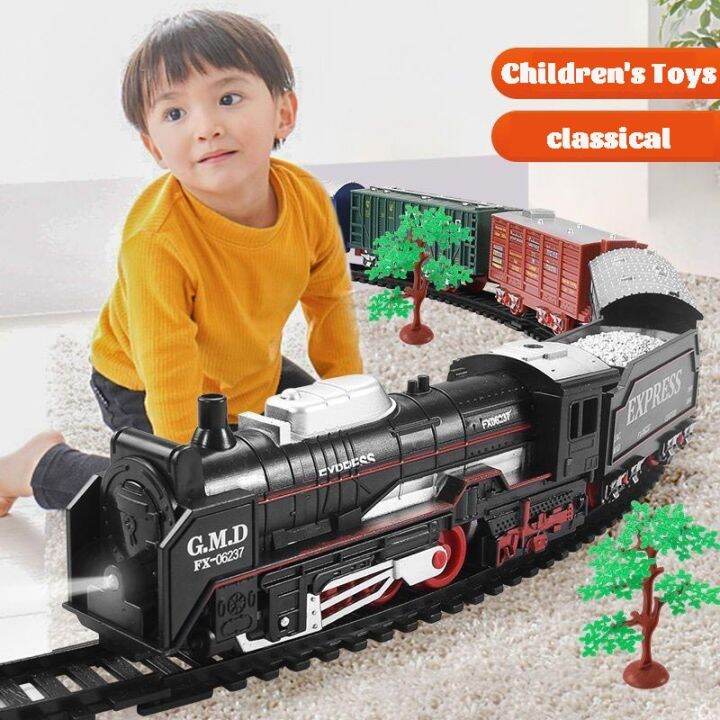 Model Railroads Simulation Rail Track Carriages Classic Train Set ...