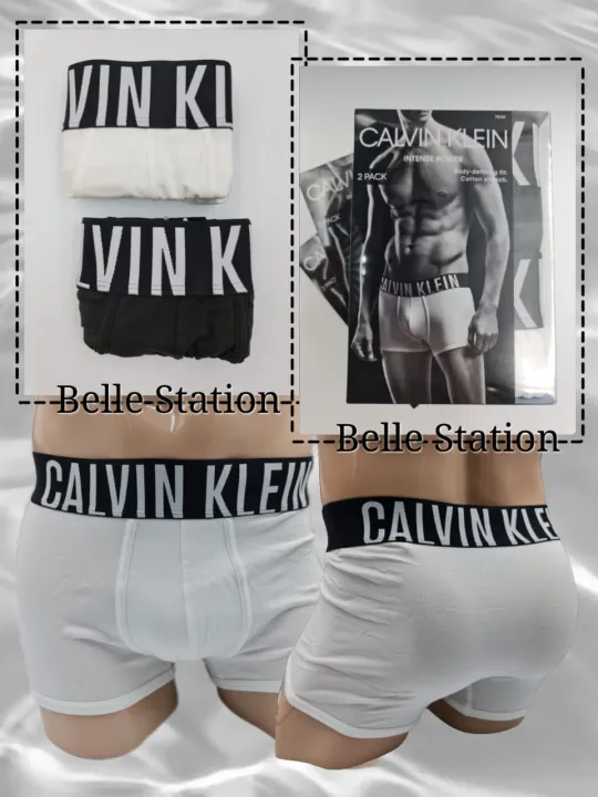 CALVIN KLEIN READY STOCK INTENSE POWER COTTON STRETCH TRUNK 2 PACK IN 1 ...
