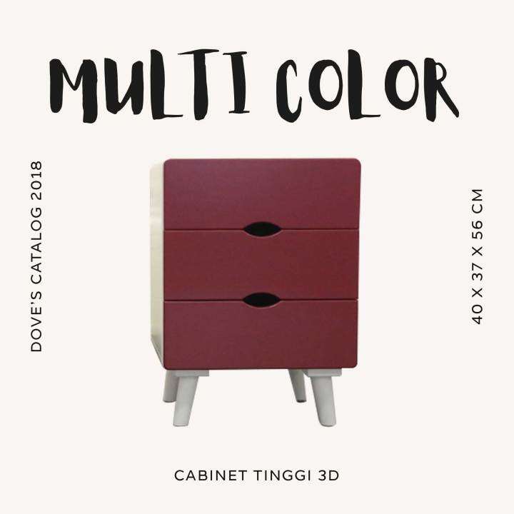 Laci Penyimpanan - Lemari Penyimpanan - Multi Color Cabinet 3D High ...