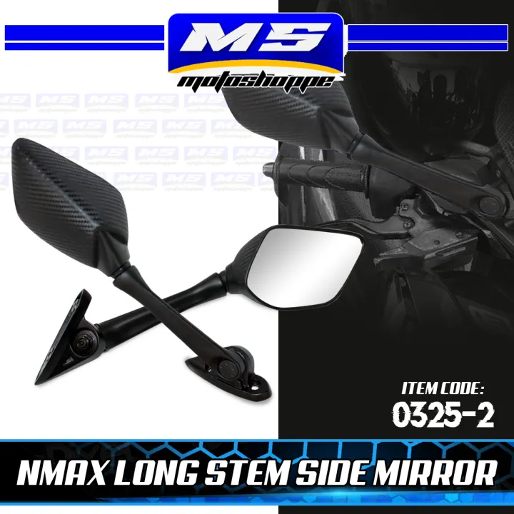 Yamaha Nmax side mirror long stem with bolts-motoshoppe | Lazada PH