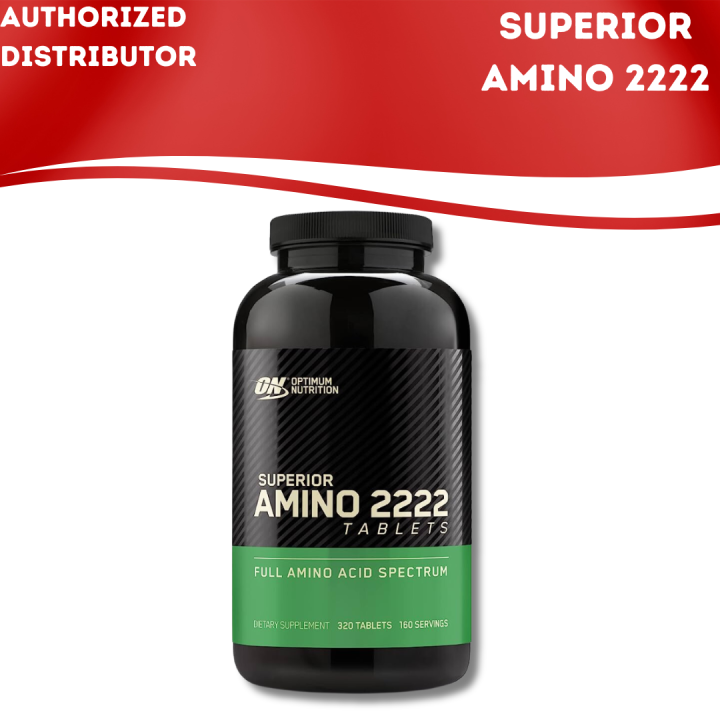 Optimum Nutrition Superior Amino 2222 Micronized Aminos Tabs and ...