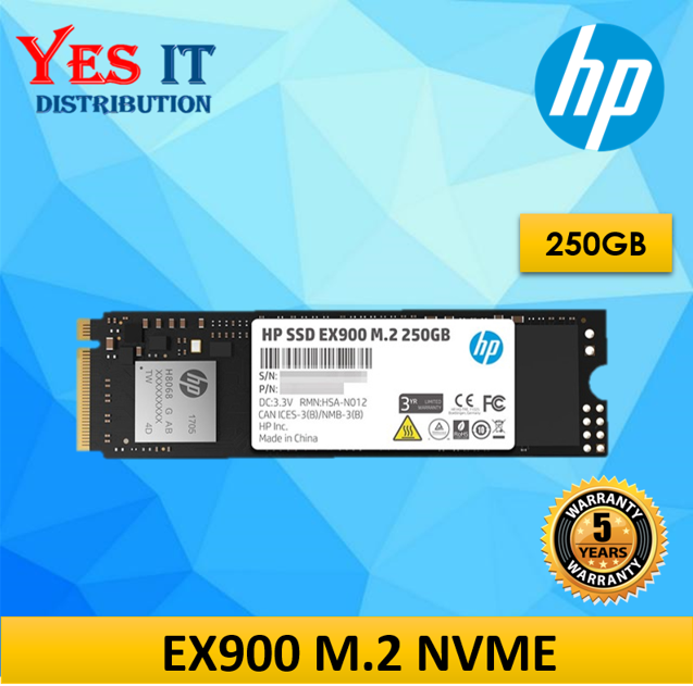 HP SSD EX900 M.2 PCIE 250GB / 500GB / 1 TB | Lazada