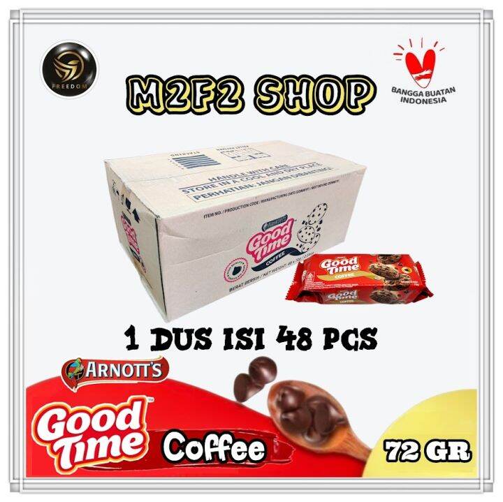 Good Time Coffee Cookies | Kukis Kopi - 72 gr (Kemasan Karton) | Lazada ...