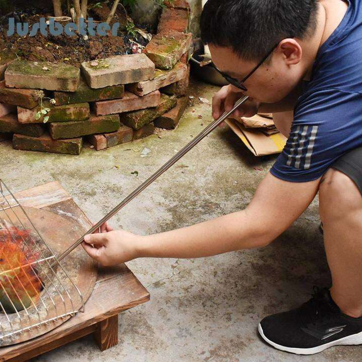 304 Stainless Steel Blow Fire Tube Retractable Mouth Blowpipe Blowing ...