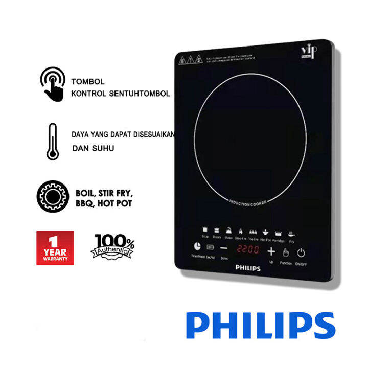 Philips Induction Cooker Model ETD29KC 2200 W Kompor Induksi PHILIPS ...