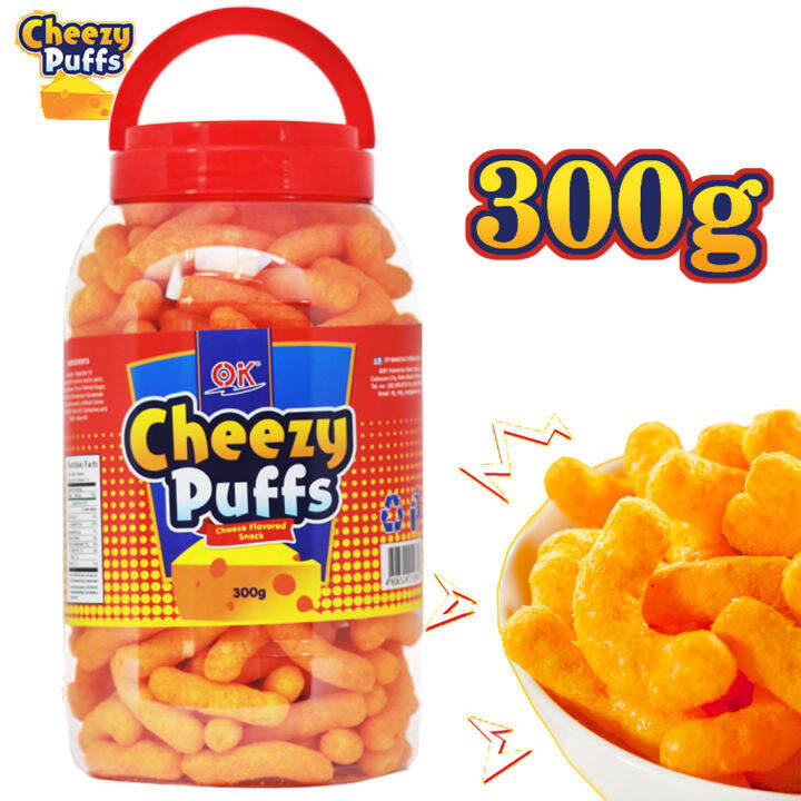OK Cheezy puffs flavor 300g Snacks Chips Crisps | Lazada PH