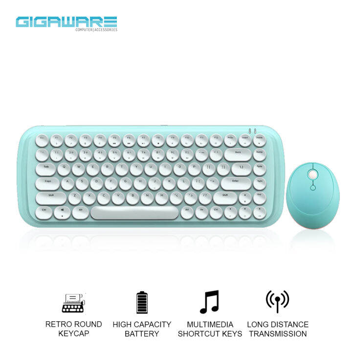 Gigaware Mofii CANDY Keyboard Mouse Combo Wireless 2.4G Mixed Color 87 ...