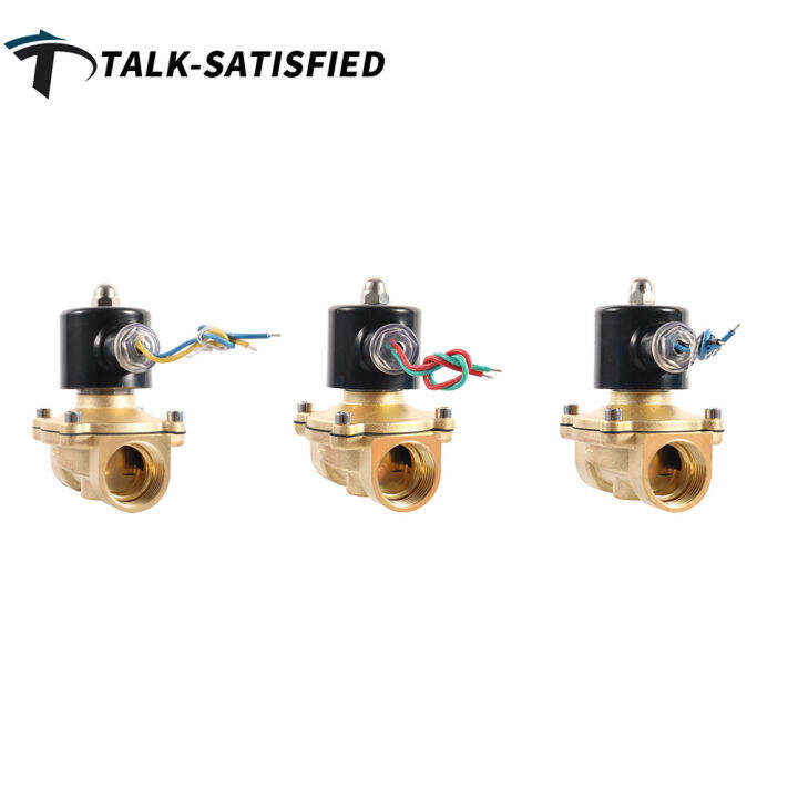 1" Brass Electric Solenoid Valve Dc 12v 24v Ac 220v Pneumatic Magnetic Valve | Lazada
