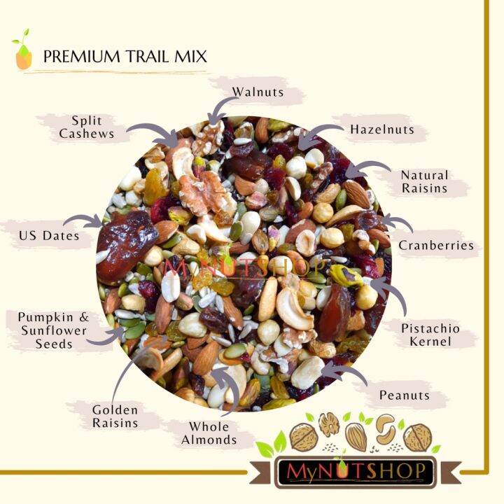 Healthy PREMIUM TRAIL MIX I Mixed Nuts I mix of roasted nuts, dried ...