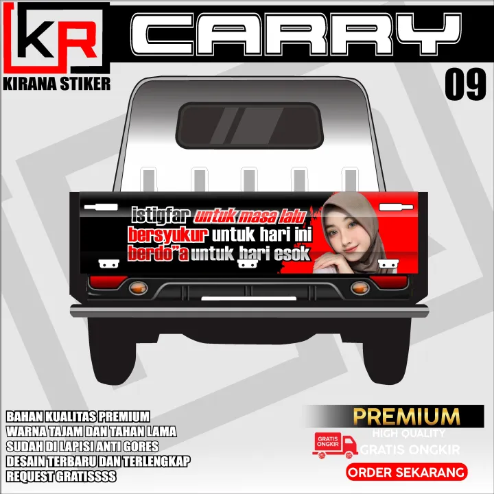 STICKER CARRY PICK UP / STIKER BAK BELAKANG CARRY/ DECAL STICKER MOBIL ...
