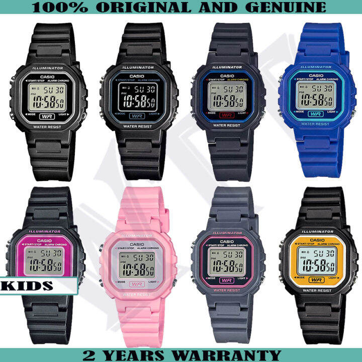 (2 YEARS WARRANTY) CASIO ORIGINAL LA-20WH DIGITAL KID'S WATCH (SMALL ...