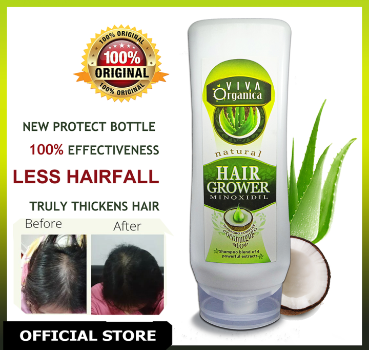 MINOXIDIL Hairgrower Shampoo with Gugo, Aloe Vera and Coconut Extract ...