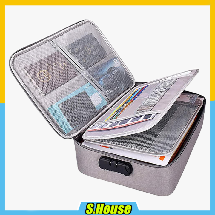 Document Passport Certificate Storage Bag Box Household Dokumen Simpan ...