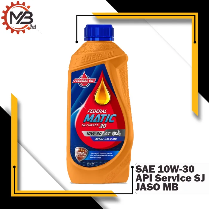 Oli Federal Ultratec Matic 10W-30 API SJ 800ML | Lazada Indonesia