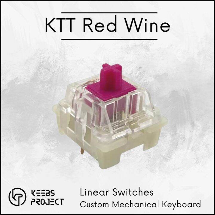 KTT Wine Red V3 Linear Switch 3 pin Ready Stock Malaysia for Mechanical Keyboard | Lazada