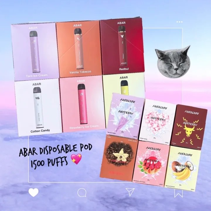 Artery ABAR 1500 Puffs 1000mah Disposable pod vape | Lazada PH