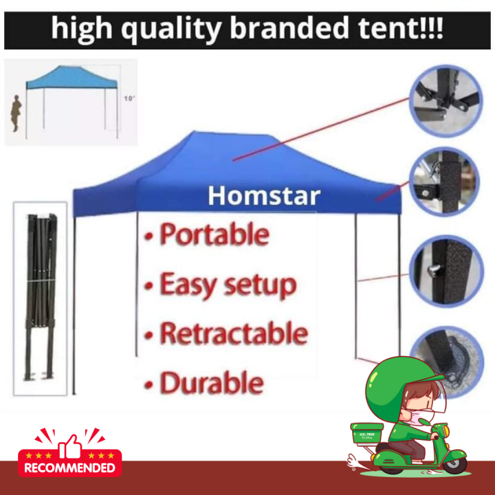TENT [HOMSTAR] FOLDABLE AND RETRACTABLE TENT blue green red | Lazada PH