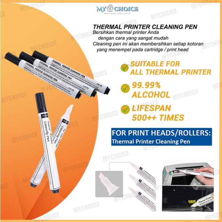Thermal Printer Printhead Cleaning Pen 99.99% Alcohol Pen 打印头清洁笔 无水酒精 ...